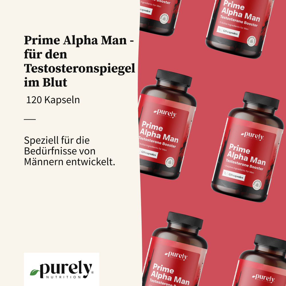 Prime Alpha Man - für einen optimalen Testosteronspiegel im Blut, 120 ...